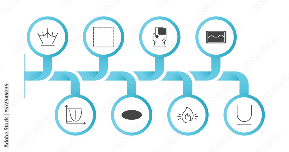 editable filled icons with infographic template. infographic for shapes ...