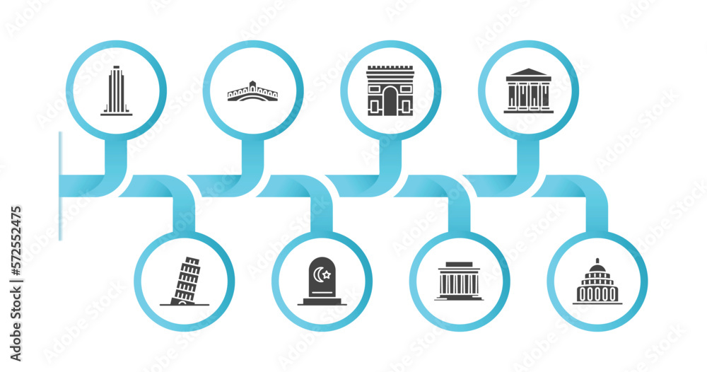 editable filled icons with infographic template. infographic for ...