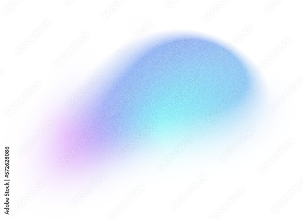 Grainy Gradient Textured Blob Shapes. Abstract Transparent PNG element ...