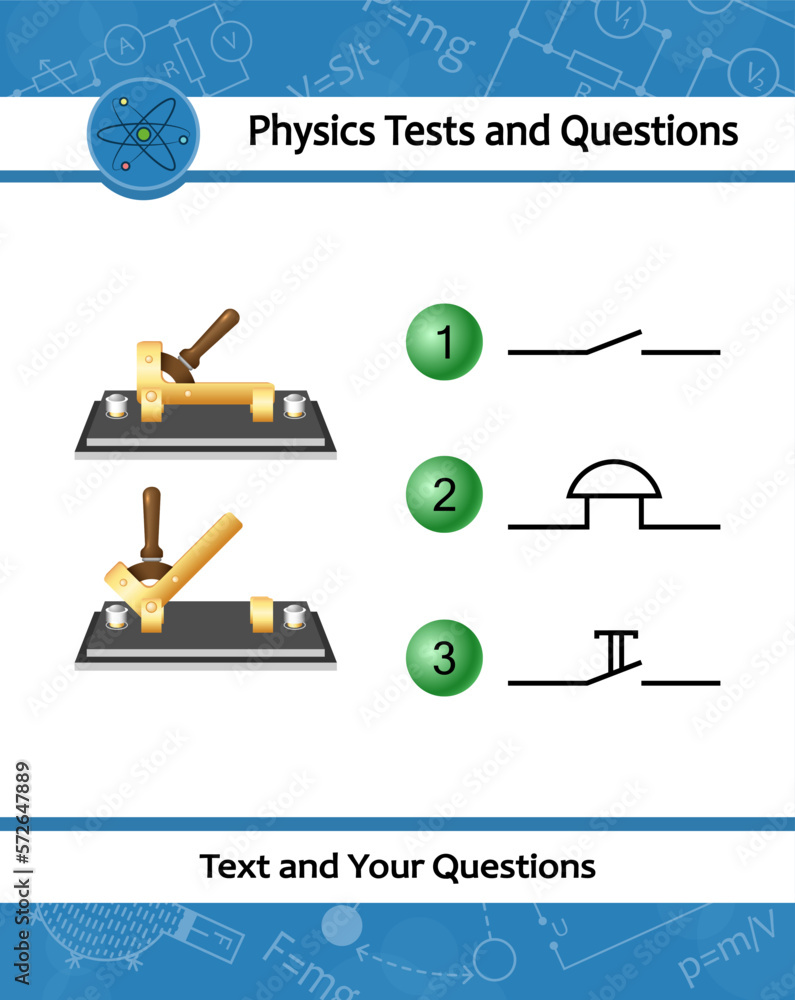 Switch laboratory and icons basic circuit symbols electrical scheme ...