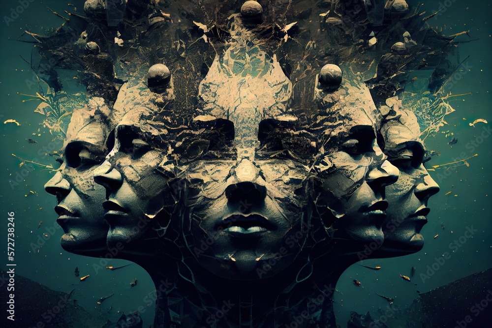 Collective unconscious, subconscious mind. Human psychiatry. Psychology ...