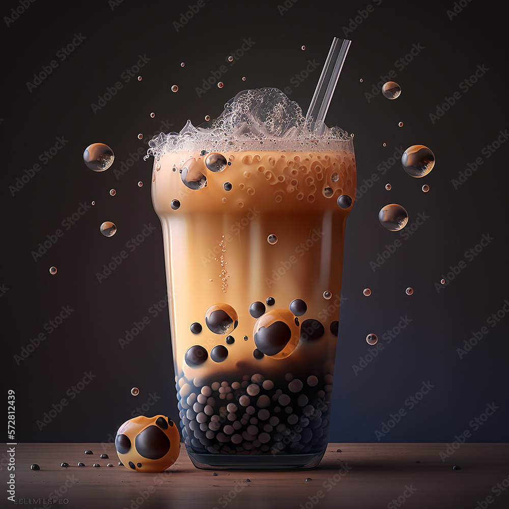 Boba Tea, made with generative AI Stock Illustration | Adobe Stock