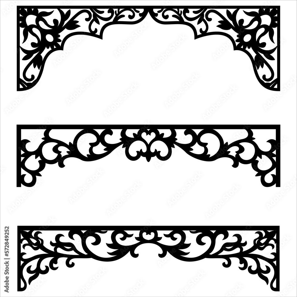 Laser cutting design for temple, Mandir Jali, Partition arch for temple ...