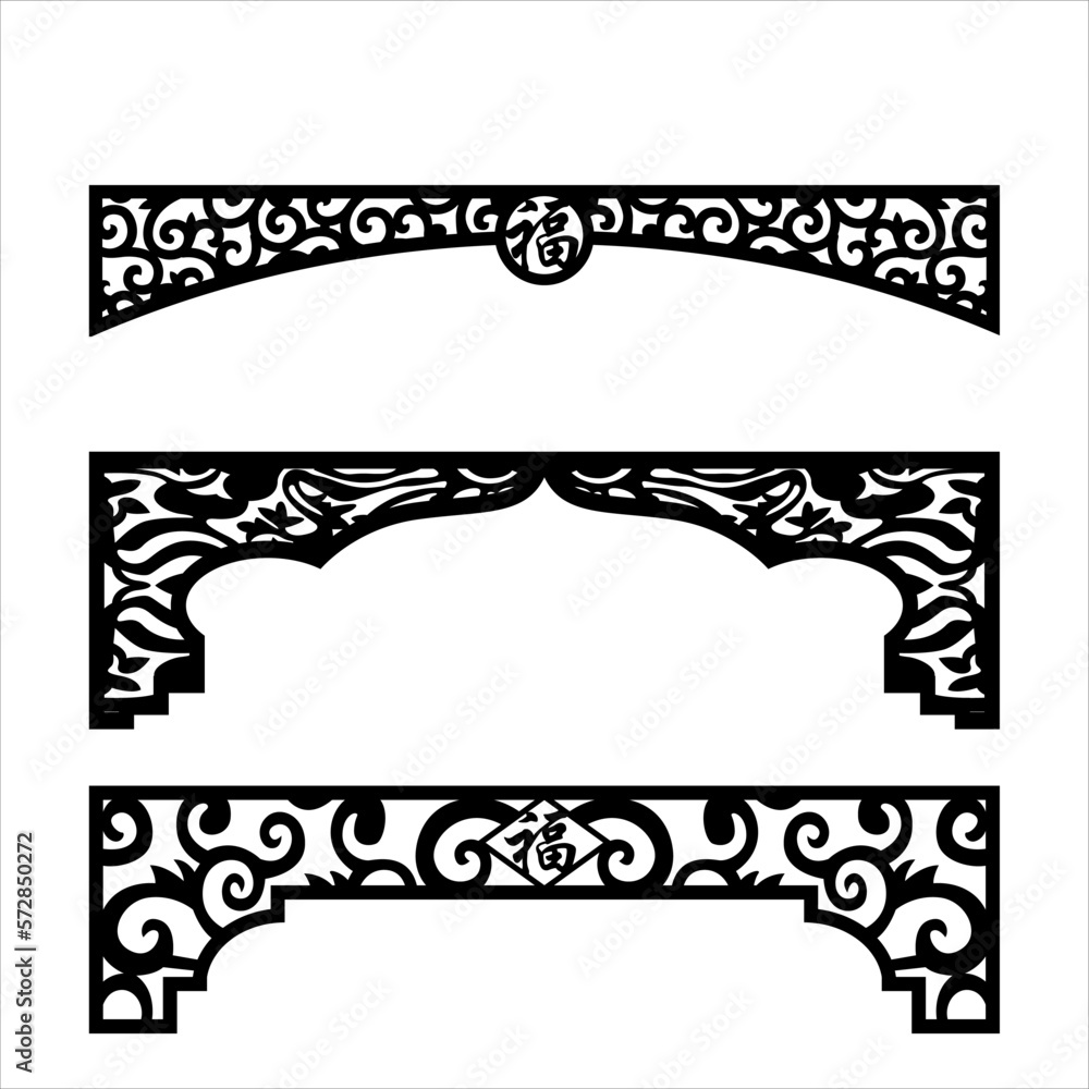 Laser cutting design for temple, Mandir Jali, Partition arch for temple ...