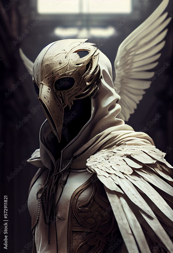 white knight hero character design concept created by generative ai ...