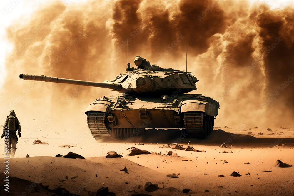 Ilustración de Stock Battlefield actions, different military warships ...