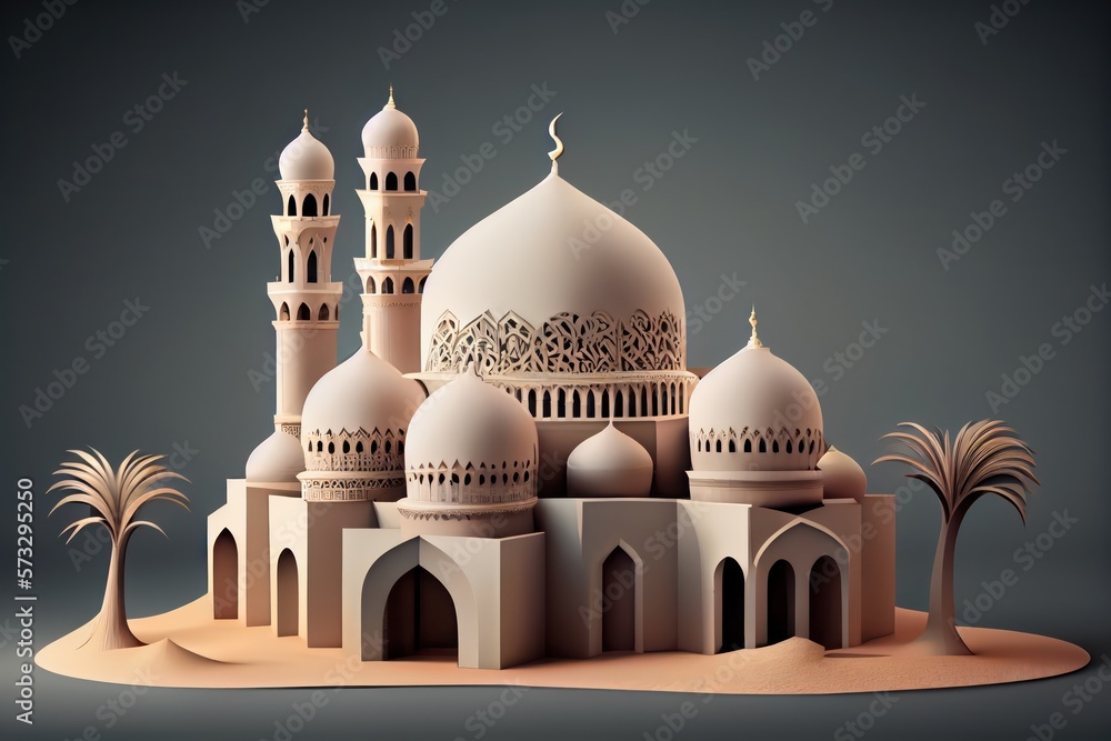 Beautiful Islamic Background. Created with Generative AI Technology ...