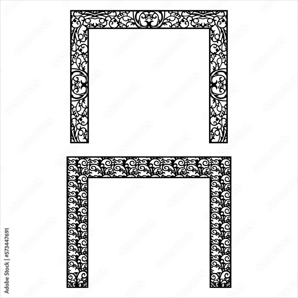 Laser cutting design for the temple, Mandir Jali, Partition arch for ...