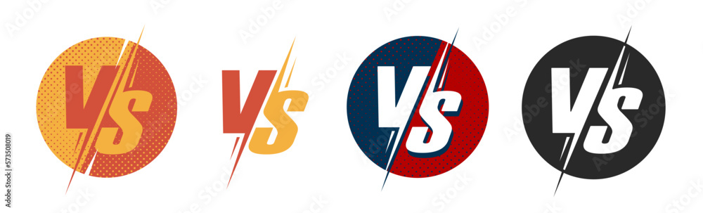 Стоковий вектор Vs battle logo icon vector, versus v s letters for ...