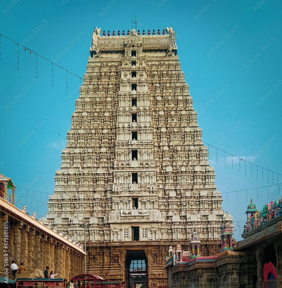 Thiruvannamalai Raja Gopuram Stock Photo | Adobe Stock