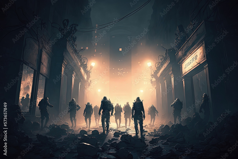 Environment in the Last of Us. Zombies on Post Apocalyptic Scenario ...