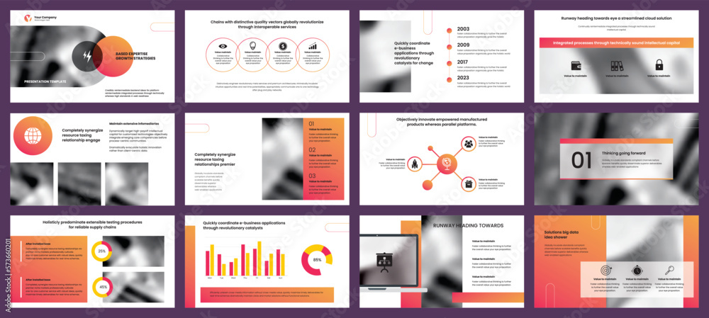 Creative slide template design for company business PowerPoint ...