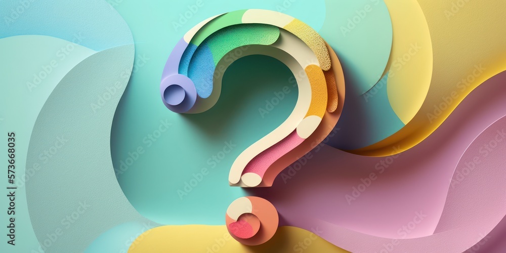 Question mark symbol, generative ai Stock Illustration | Adobe Stock