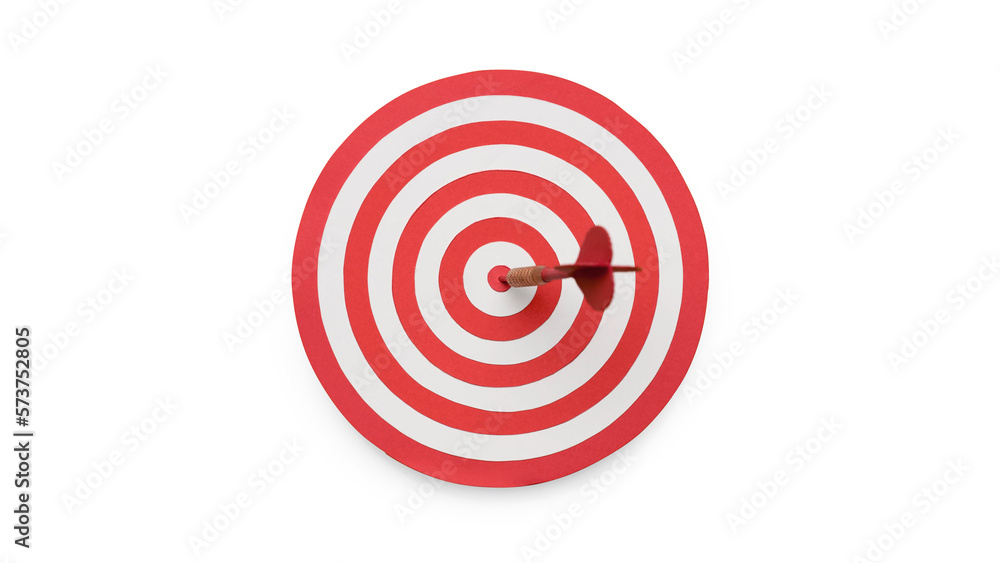 target with red arrow transparent Stock Photo | Adobe Stock