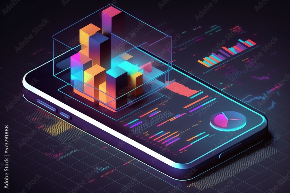Application of smartphone with business graph and analytics data ...
