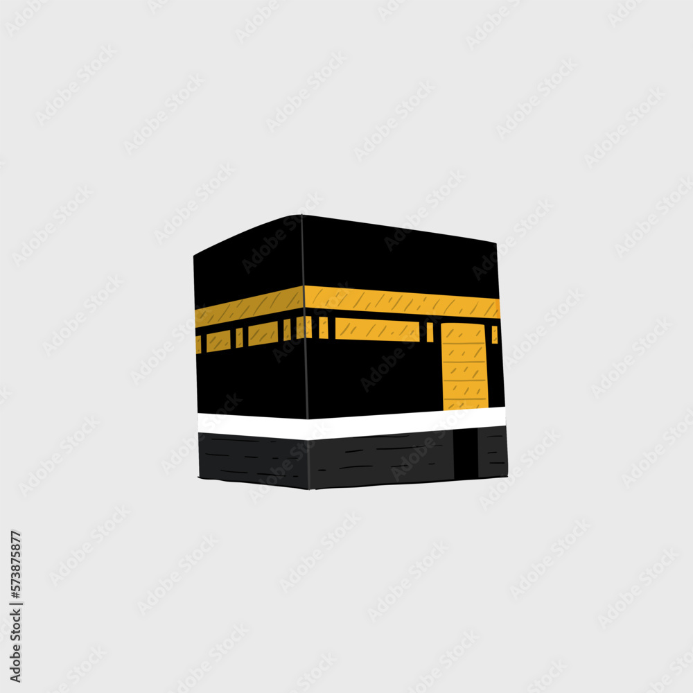 Vector makkah kaaba hajj muslims islamic mecca Stock Vector | Adobe Stock