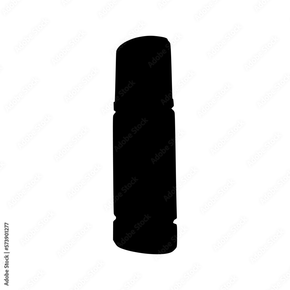 Vektor Printer ink bottle silhouette vector illustration, cmyk ink, in ...