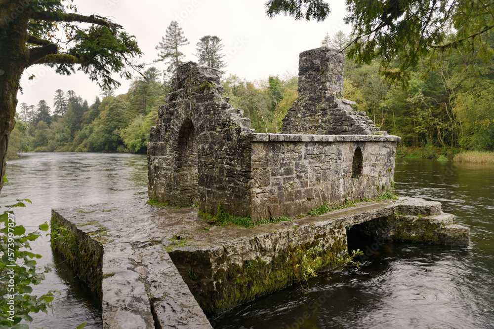 The monks fishing house at Cong Abbey, Co. Mayo, Connacht, Ireland ...
