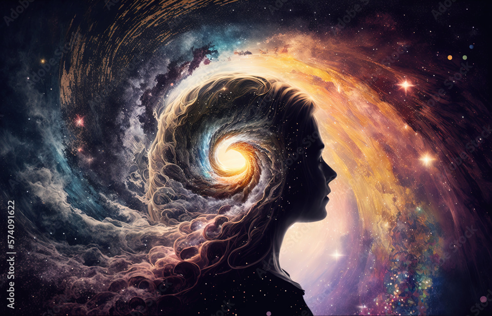 Generative AI - Galaxy of the mind Stock Illustration | Adobe Stock