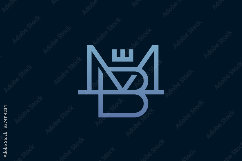 Vector de Stock Letter M and B Monogram Logo Design Vector | Adobe Stock
