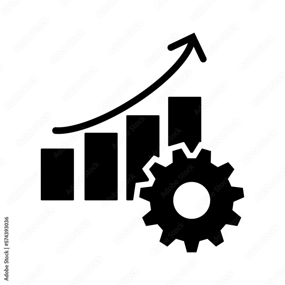 Productivity icon vector, project management symbol Stock Vector ...