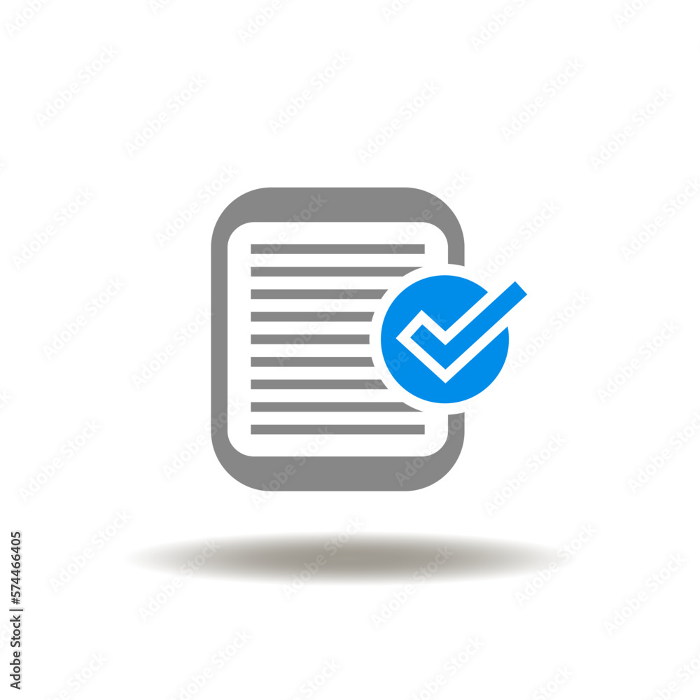 Vector illustration of checklist. Symbol of compliance. Icon of fast ...