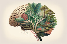 Brain Tree Illustration Free Stock Photo - Public Domain Pictures