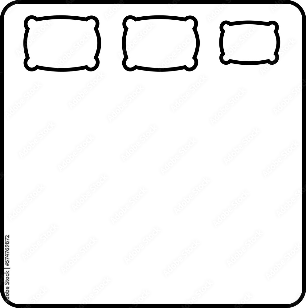 Bed Sizes and Mattress Dimensions . Pictograms depict icons of bed ...