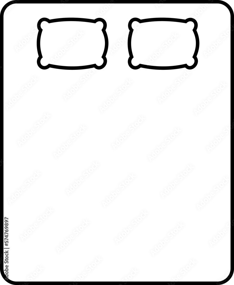 Bed Sizes and Mattress Dimensions . Pictograms depict icons of bed ...