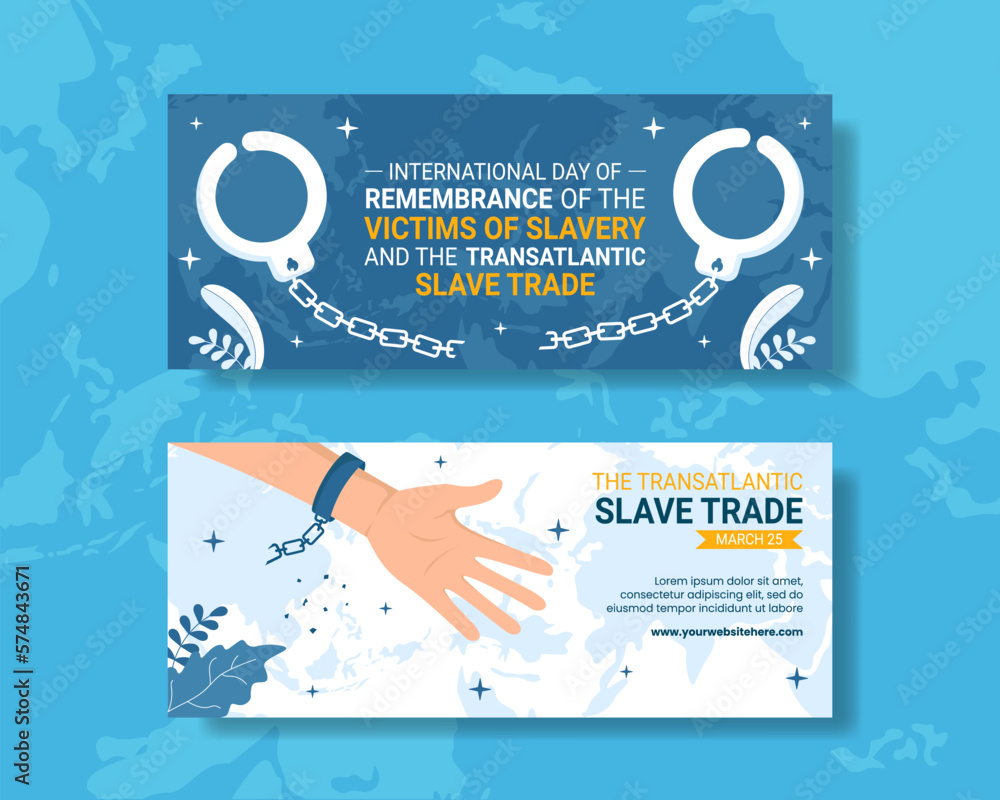 Remembrance of the Victims of Slavery and Slave Trade Horizontal Banner ...