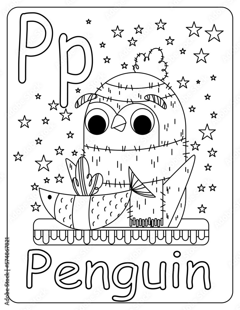 Kids ABC cards. Letter study set, english alphabet with food, animals ...