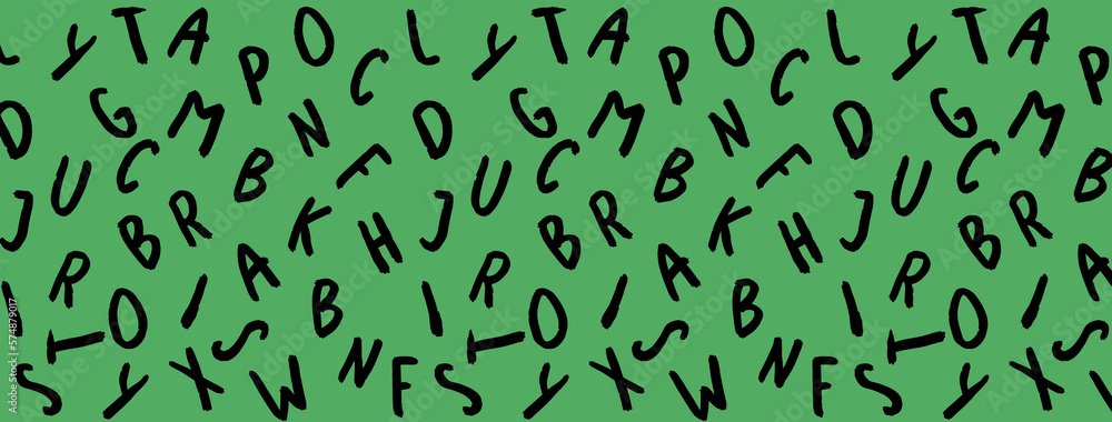 template with the image of keyboard symbols. set of letters. Surface ...