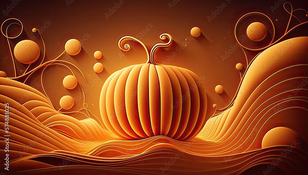 Beautiful Designer Seasonal Background with Pumpkin orange Color Hue ...