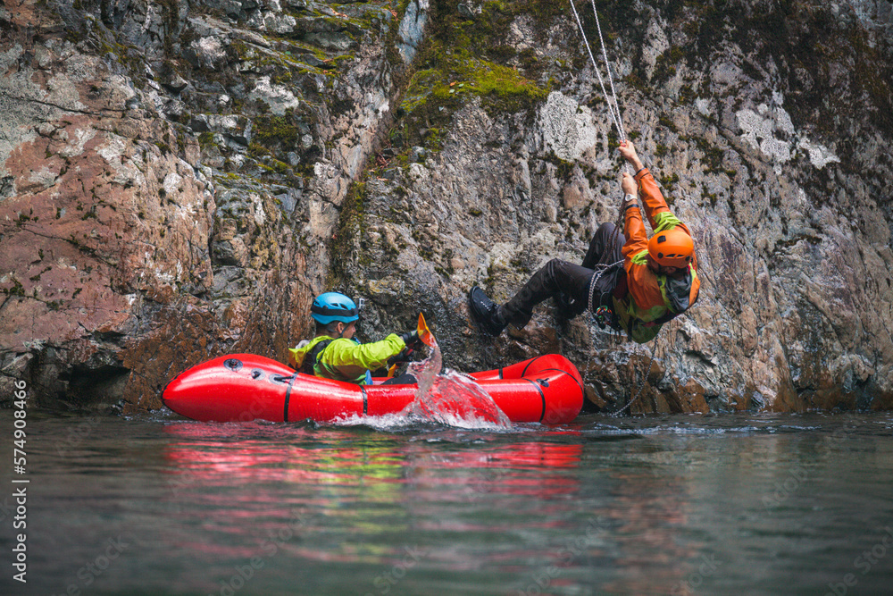 Evan Howard Rappels Off A Cliff Towards The Chehalis River And Into A ...
