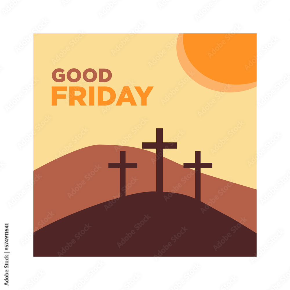 God Friday design Illustration. Good Friday is a Christian holiday ...