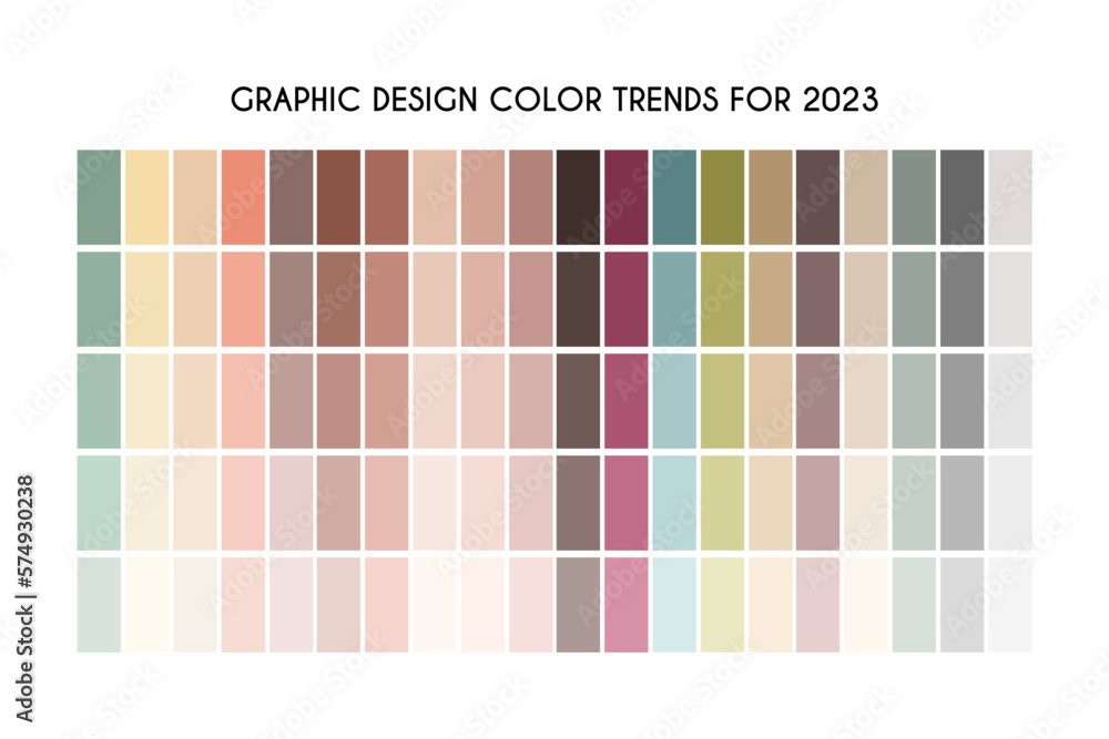 Graphic Design Color Trends for 2023. Neutral color pallete ...