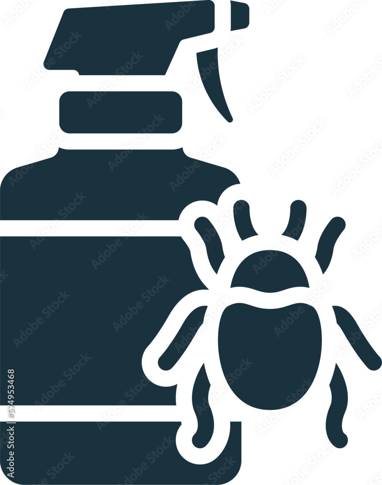 Insecticide icon. Monochrome simple sign from agriculture collection ...