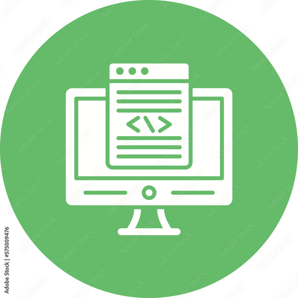Front End Development Icon Stock Vector | Adobe Stock