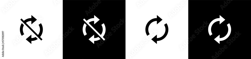 rotating arrow icon. sync arrows symbol. exchange, convert, circular ...