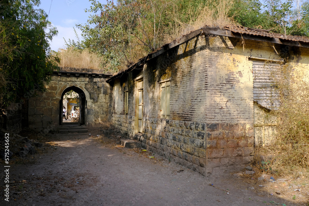 31 January 2023, Yamai Temple complex of the palace in Aundh Gaon ...