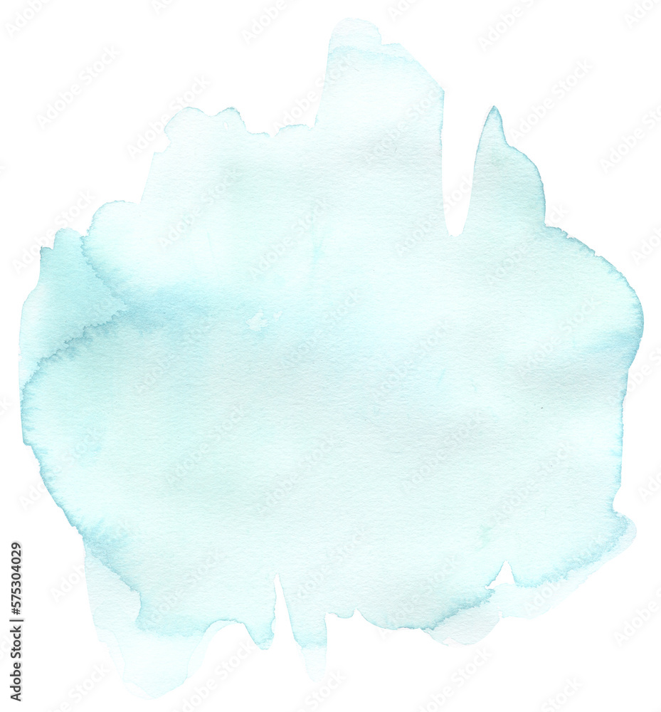 Watercolor blue color Backgrounds Clipart, Brush strokes illustration ...
