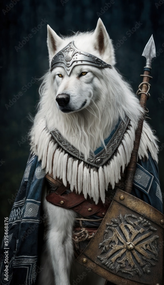 Raiding Valhalla: A Cute, Cool, and Beautiful Viking Animal Arctic Wolf ...