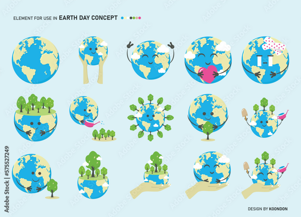 Element for use Earth Day concept. International Mother Earth Day ...