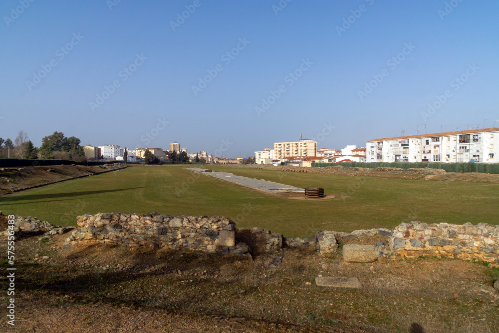 Circo romano de Mérida (siglo I d.C.). Antiguo recinto destinado a ...