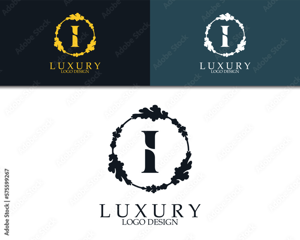 letter I luxury logo design,suitable for brand identity,logo boutique ...