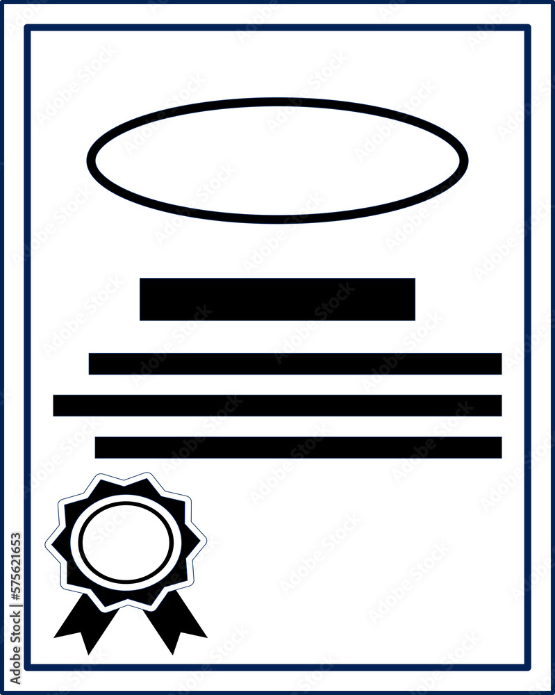 Certificate icon. Diploma of gift certificate. PNG illustration. symbol ...