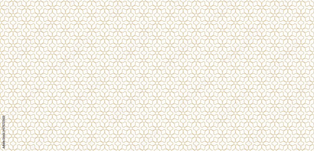 Abstract geometric seamless pattern in Arabesque style. Vector ...