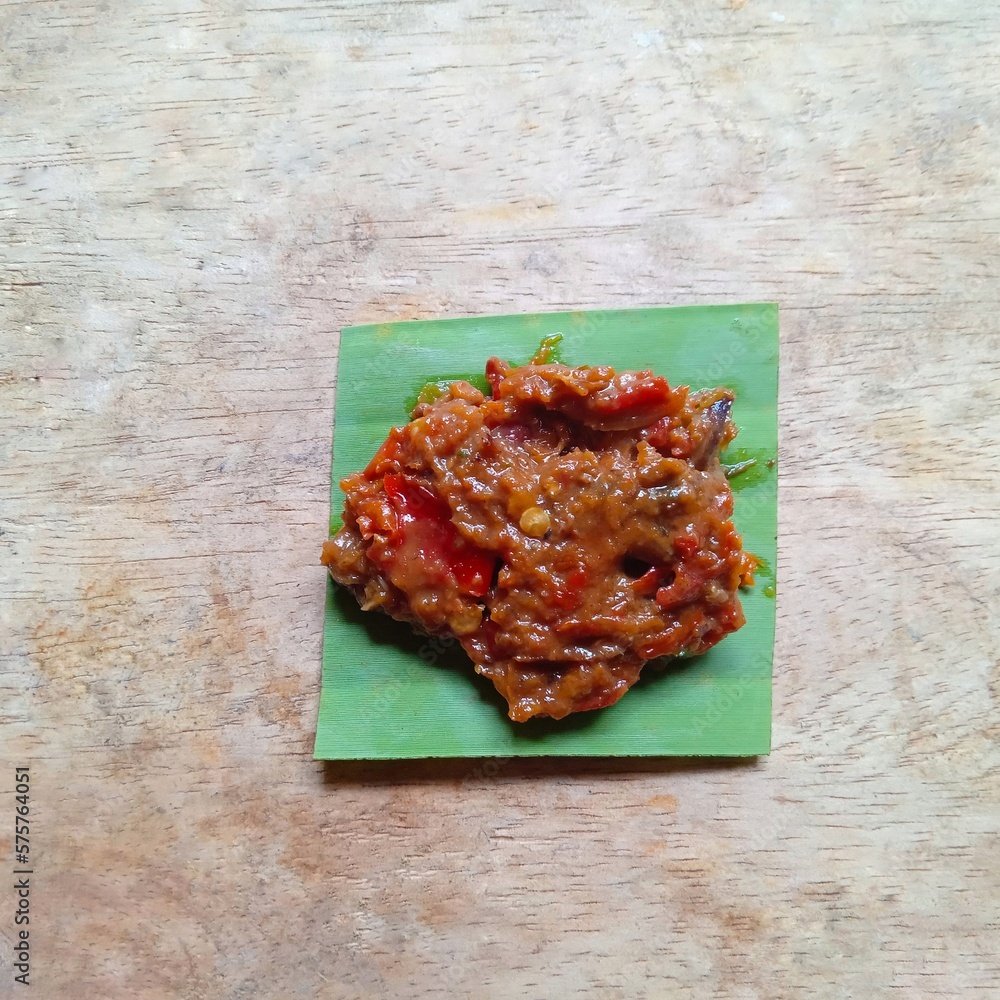 sambal terasi homemade. Sambal is a spicy traditional food from ...