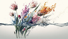Abstract Paint Splatter Flower Art Free Stock Photo - Public Domain ...