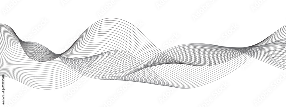 Abstract grey, white smooth element swoosh speed wave modern stream ...